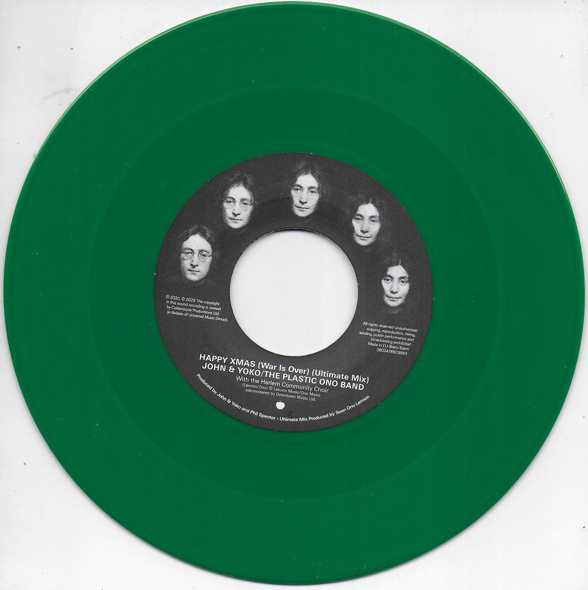 John & Yoko and The Plastic Ono Band - Happy Xmas (war is over) (Green ...