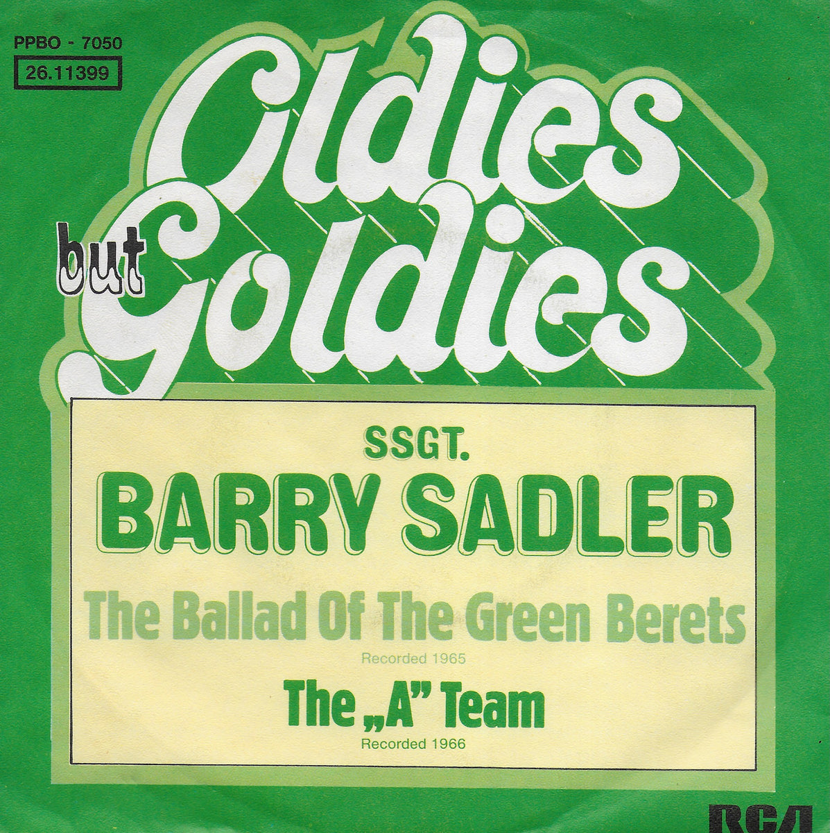SSGT. Barry Sadler - The ballad of the green berets / The "A" Team (Du ...