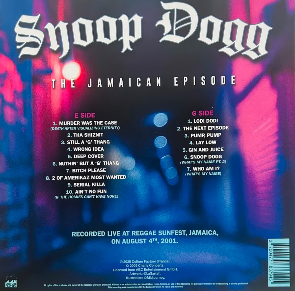 Snoop Dogg - The Jamaican Episode (Purple and black smoke effect vinyl ...