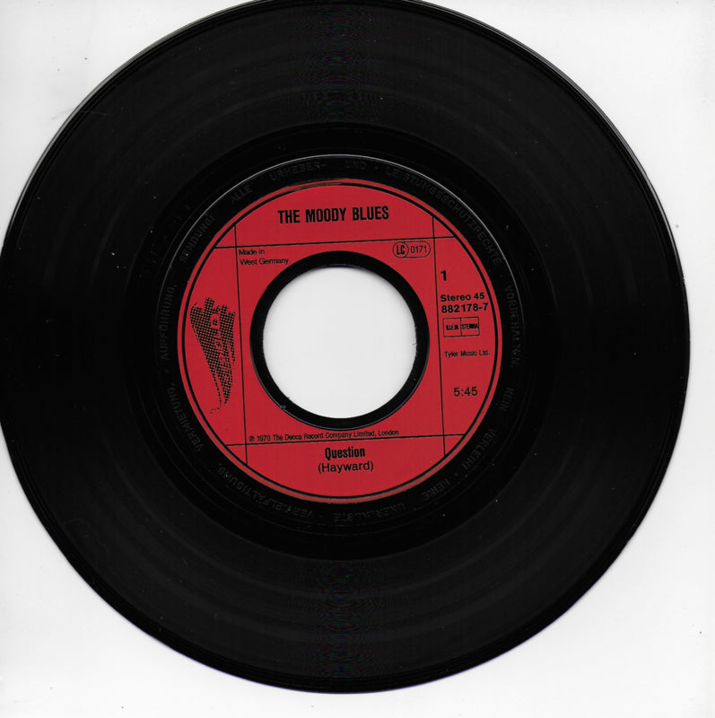 Moody Blues - Question / Candle of life – Vinyl On 45